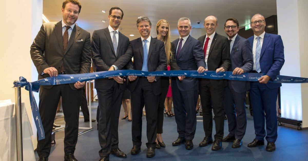 Il CEO di Credit Suisse, Thomas Gottstein, ha inaugurato la nuova sede ...