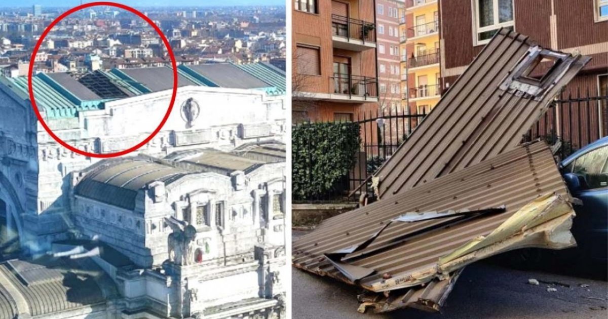 Via col vento. Milano da paura: crolla il tetto della stazione - Libera TV